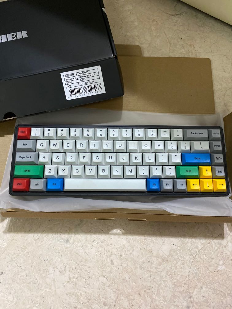 Vortex Cypher cherry blue mix keyboard, Computers & Tech, Parts ...