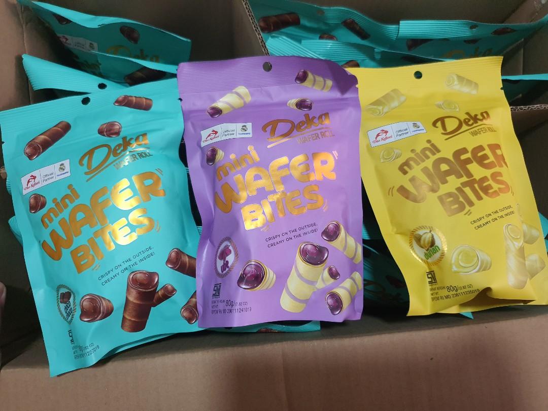 DEKA Wafer Rolls Mini Wafer Bites, Food & Drinks, Packaged & Instant ...
