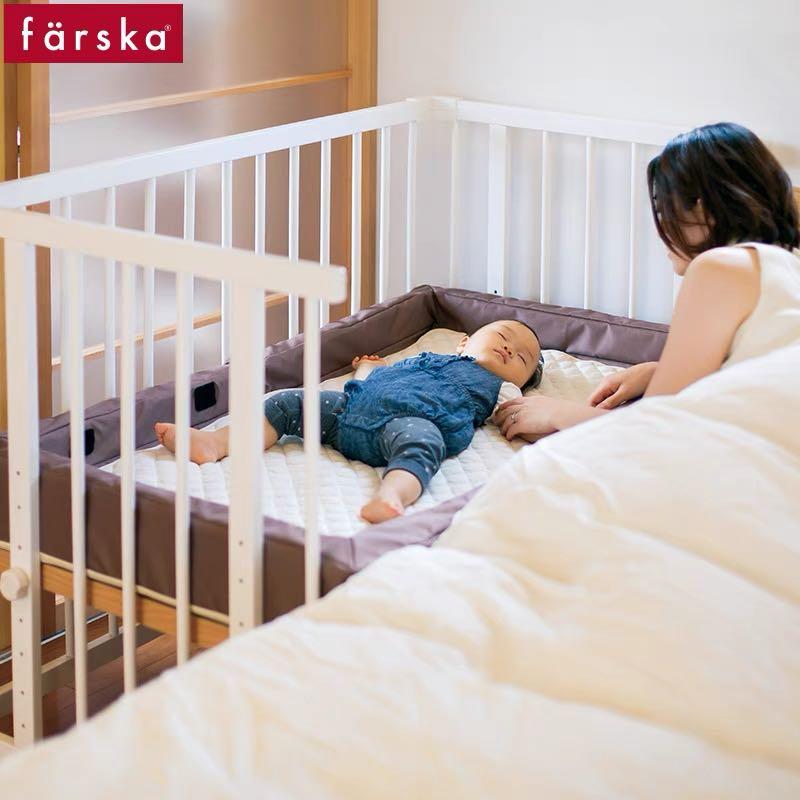 Farska Baby Cot with mattress and bumpers, Babies & Kids, Baby Nursery ...