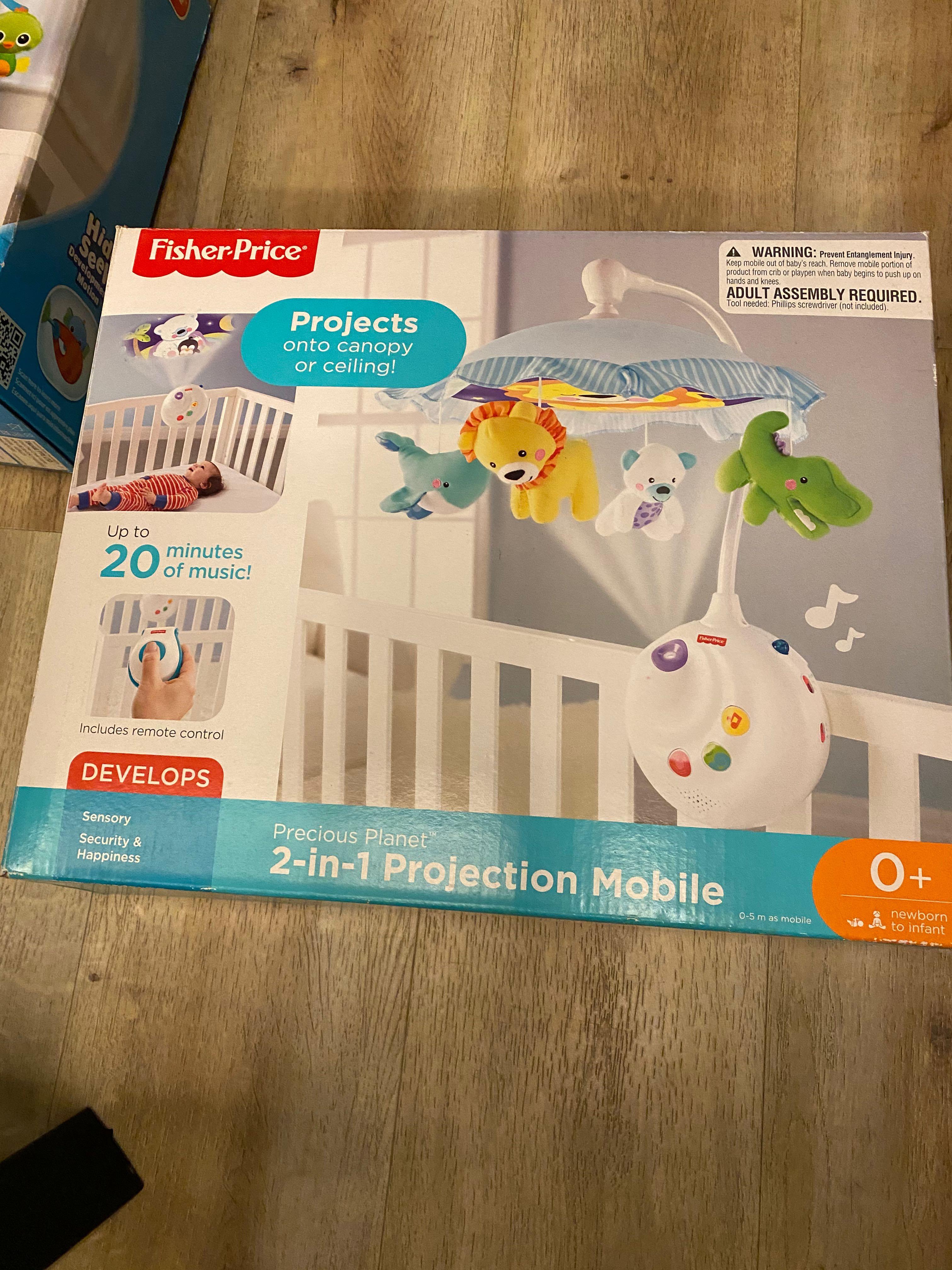 fisher price precious planet 2 in 1 Baby Cot Mobile Musical light ...