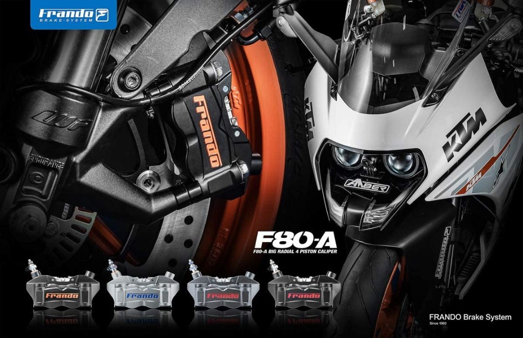 Frando F80-A KTM&BMW Medium Radial Dual-sided 4 Piston Caliper ...