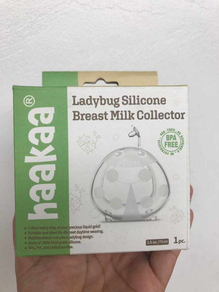 haakaa Ladybug Silicone Breastmilk Collector (2), Babies & Kids ...