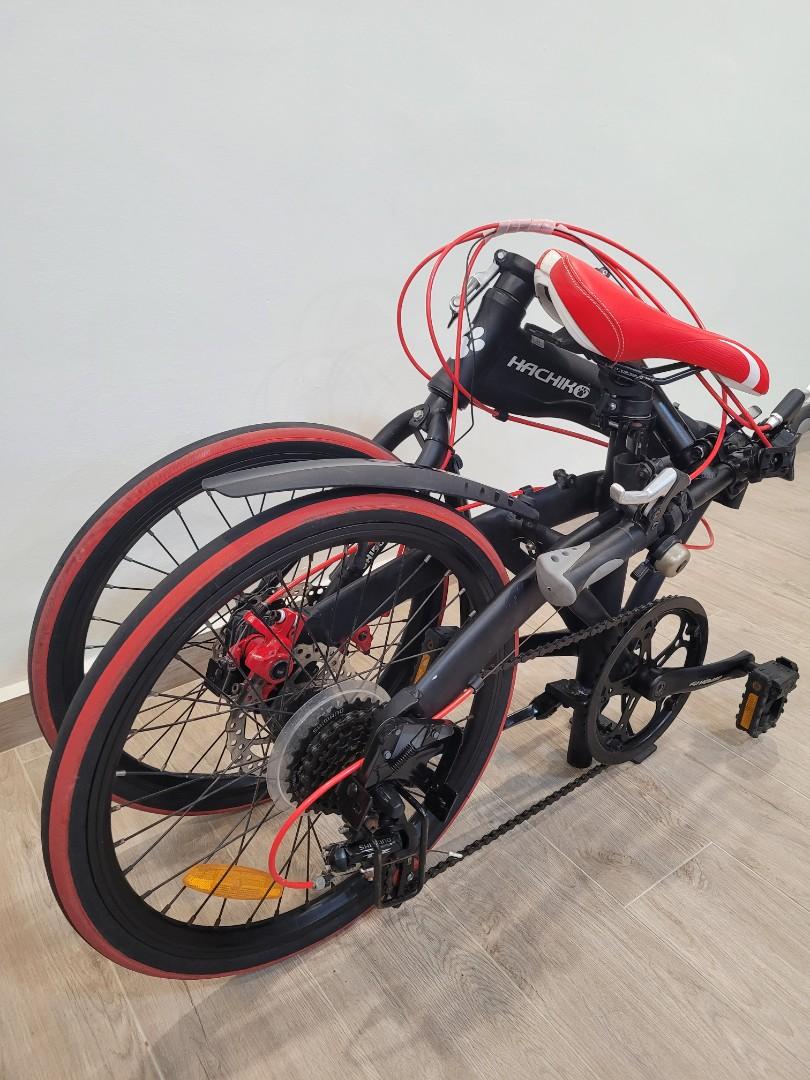 Hachiko HA-01 folding bike (black), Sports Equipment, Bicycles & Parts, Bicycles on Carousell