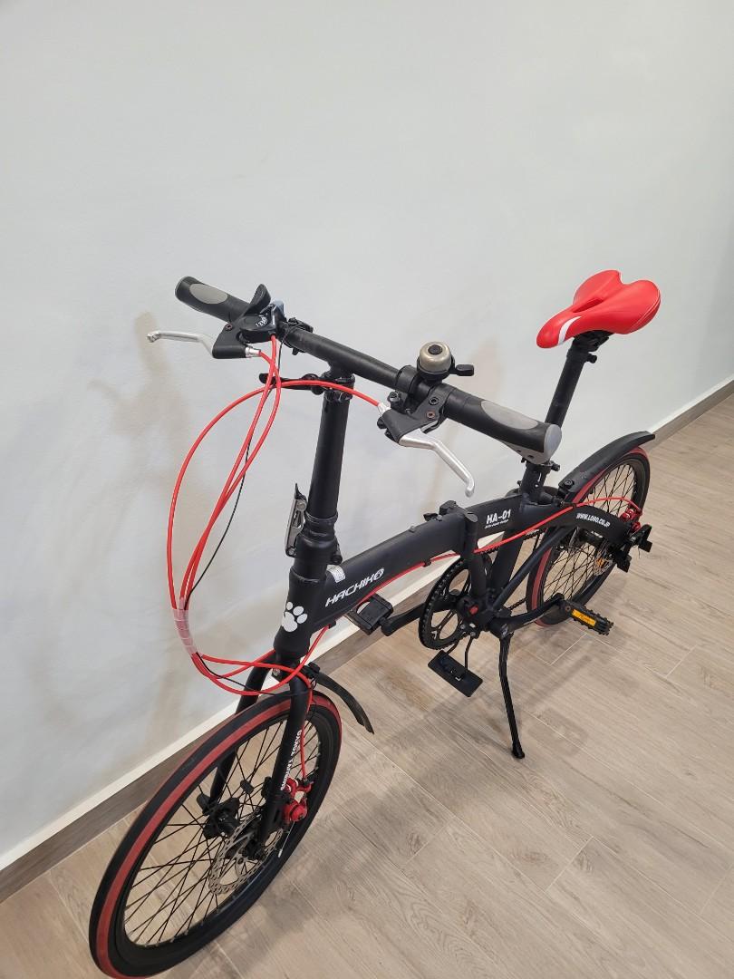 Hachiko HA-01 folding bike (black), Sports Equipment, Bicycles & Parts, Bicycles on Carousell