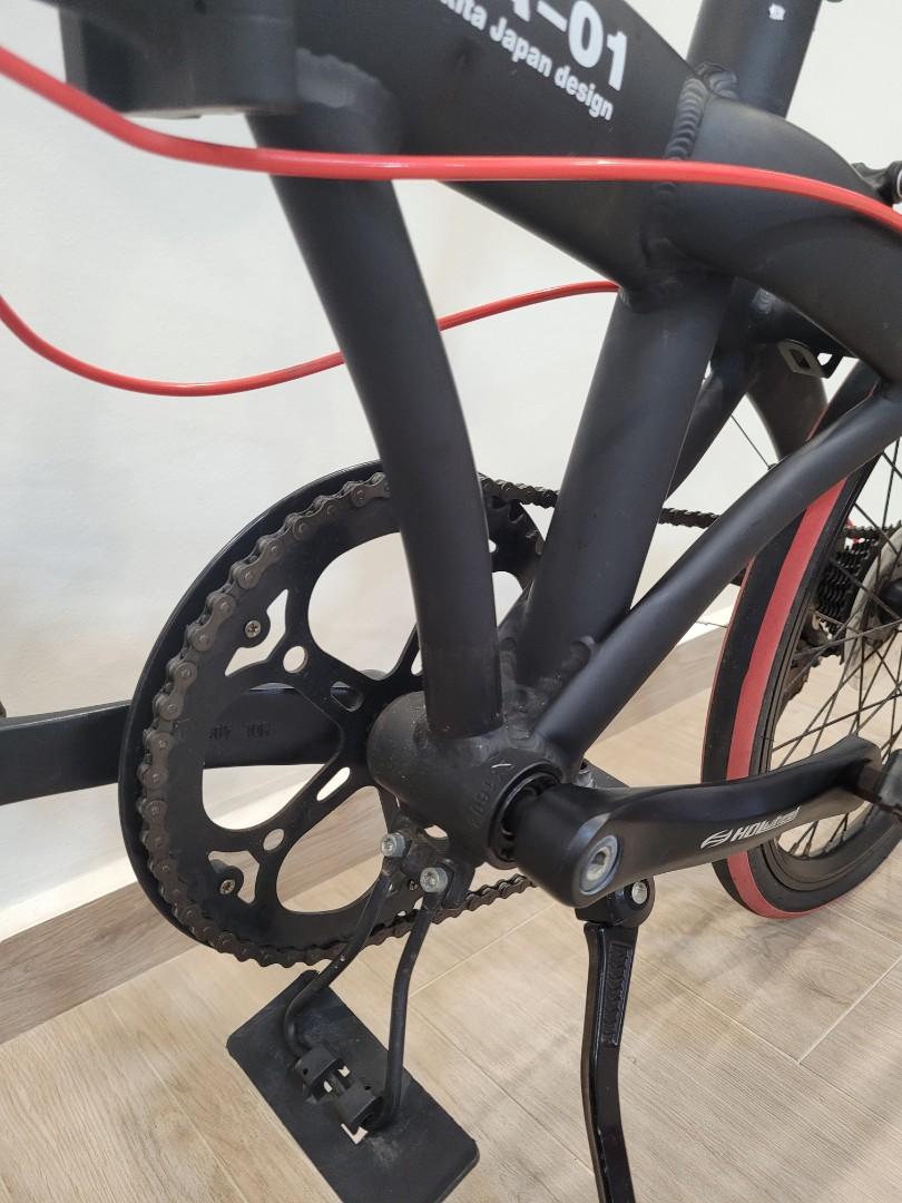 Hachiko HA-01 folding bike (black), Sports Equipment, Bicycles & Parts, Bicycles on Carousell