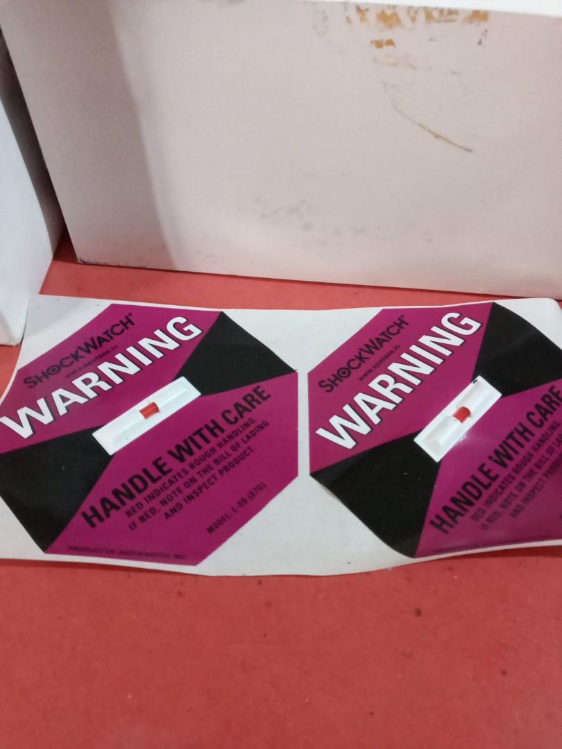 HIGH IMPACT LABELS BY SHOCKWATCH, Hobbies & Toys, Stationary & Craft ...