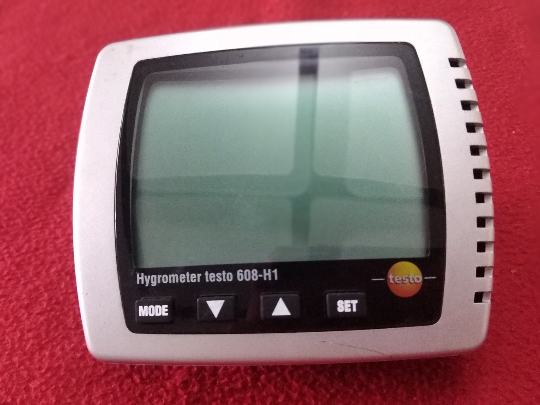 Hygrometer TESTO 608-H1. Battery Not Included. 4.3" x 3.5", Everything ...