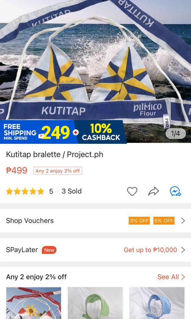 Kutitap bralette, Women's Fashion, Tops, Others Tops on Carousell