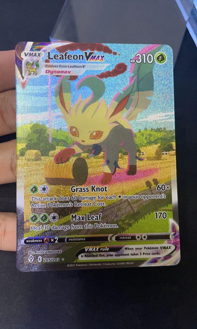 Leafeon VMAX Alternate Art (Evolving skies), Hobbies & Toys, Toys ...