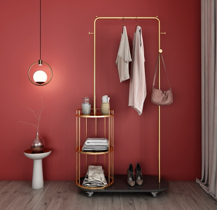 LOCKER WITH WHEELS TROLLEY CLOTHES RACK HANGER RACKING, Furniture ...