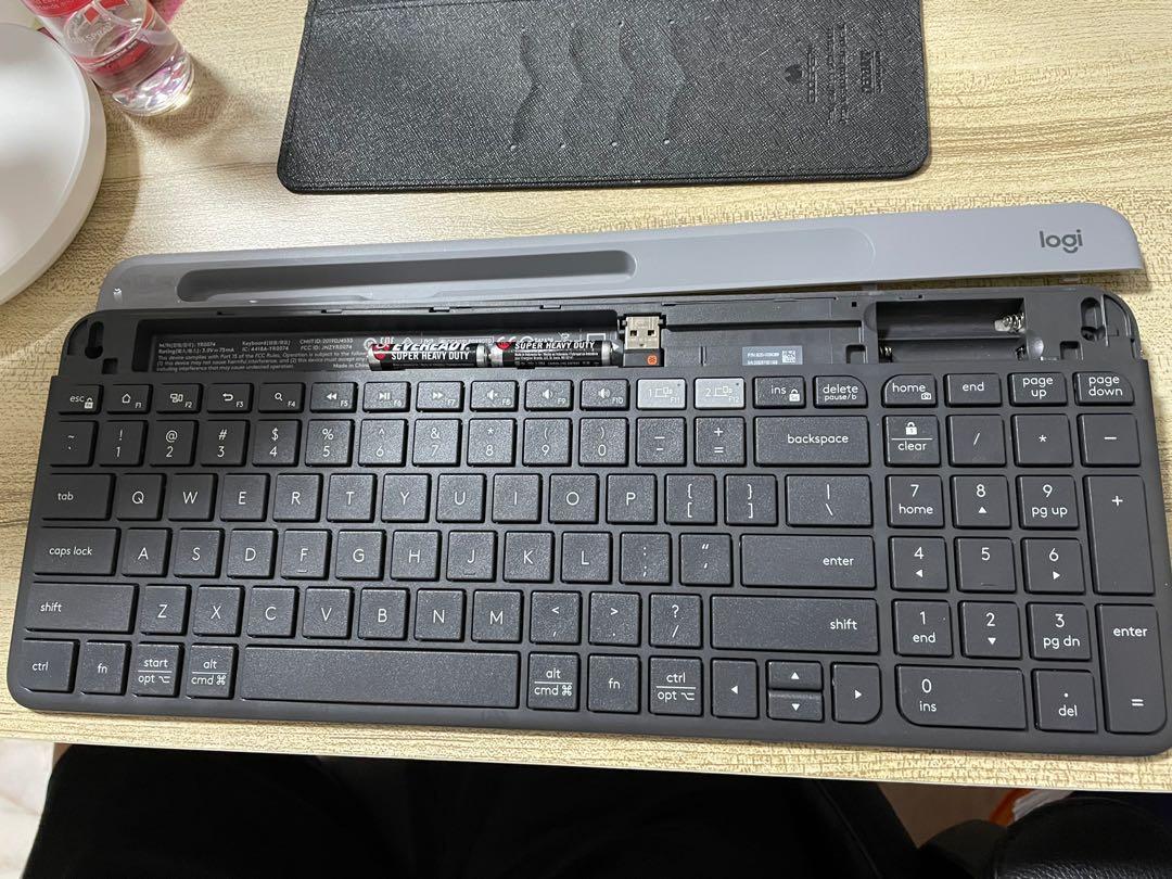 Logi k580 slim wireless multi device keyboard, Computers & Tech, Parts ...