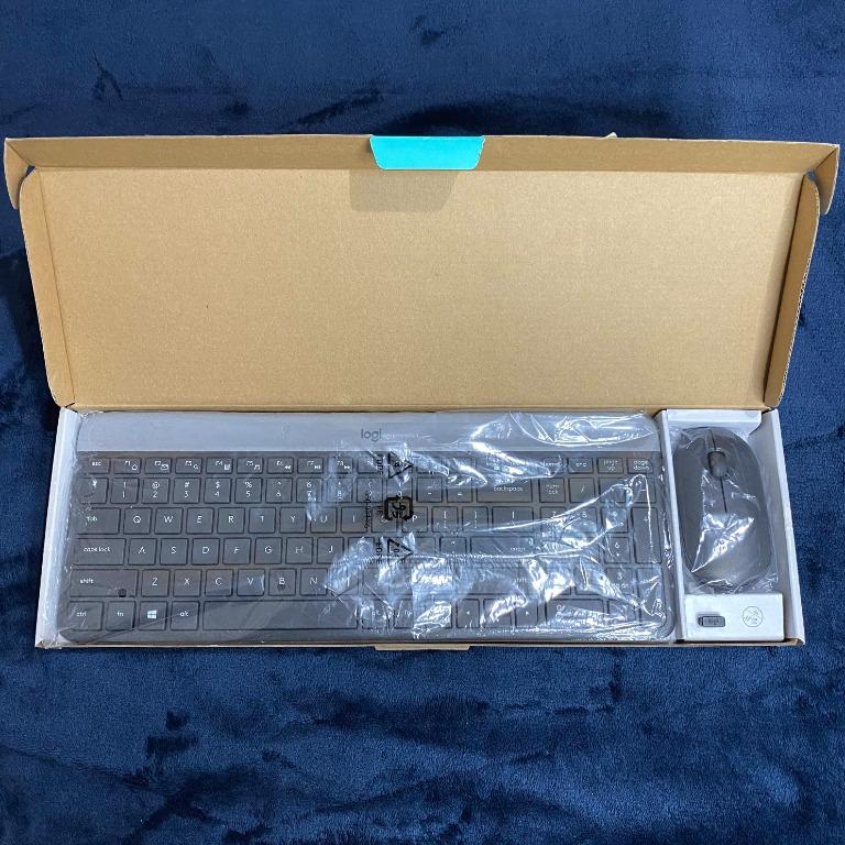 Logitech Slim Combo Wireless Keyboard and Wireless Mouse via USB ...