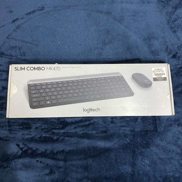 Logitech Slim Combo Wireless Keyboard and Wireless Mouse via USB ...