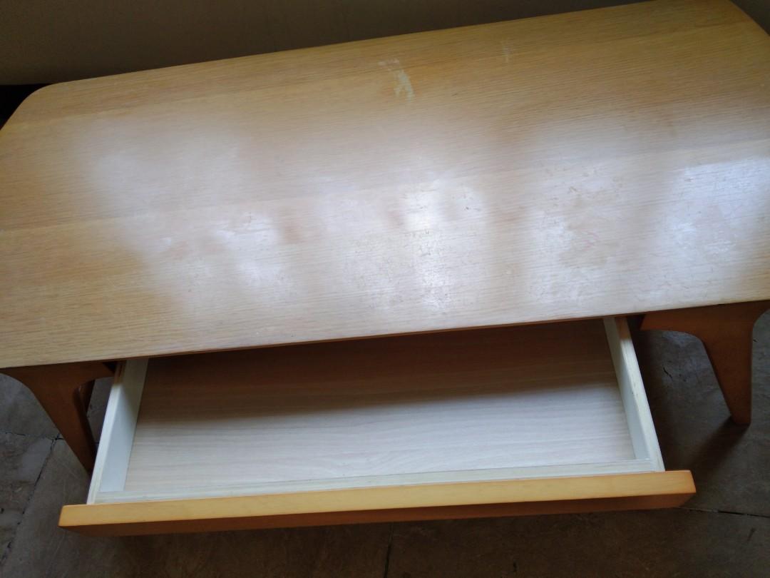 Long center table / dining table ala korean, Furniture & Home Living ...