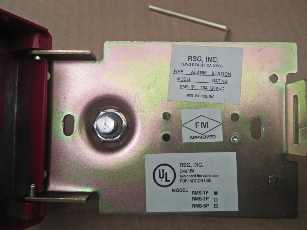 made in USA - RSG model RMS-1P Manual Call Point Pull Station for ...