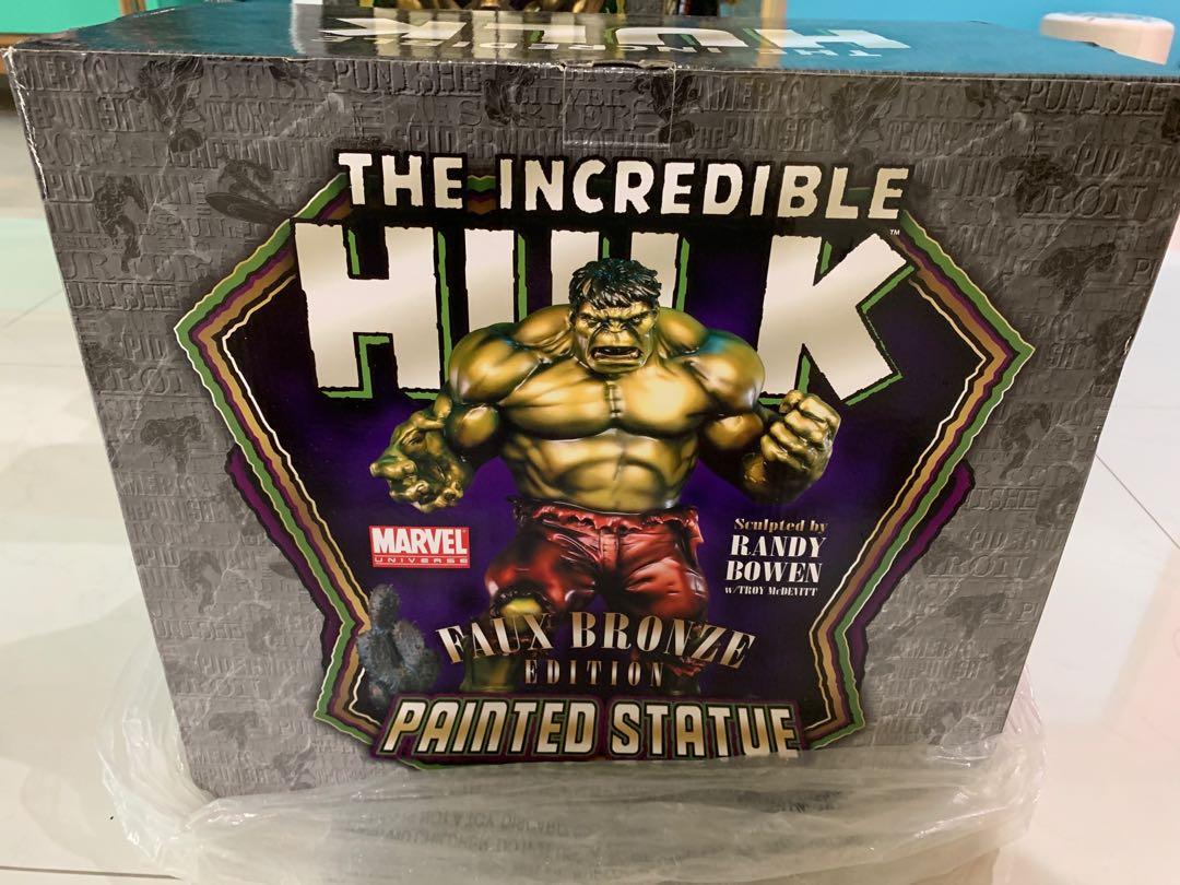 Marvel Bowen Faux Bronze Hulk statue, Hobbies & Toys, Toys & Games on ...