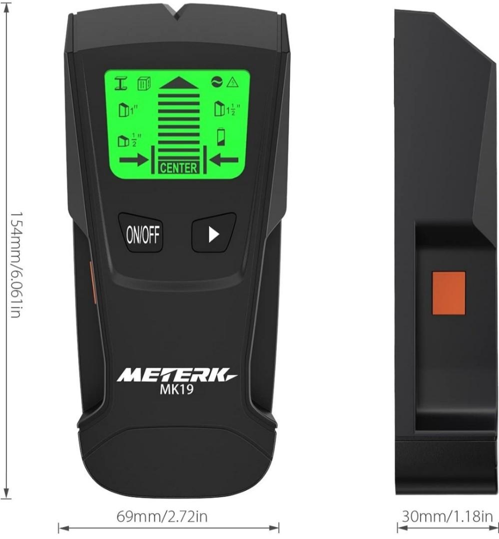 Meterk MK19 Stud Finder Wall Detector Multi-functional LCD Digital Wood ...