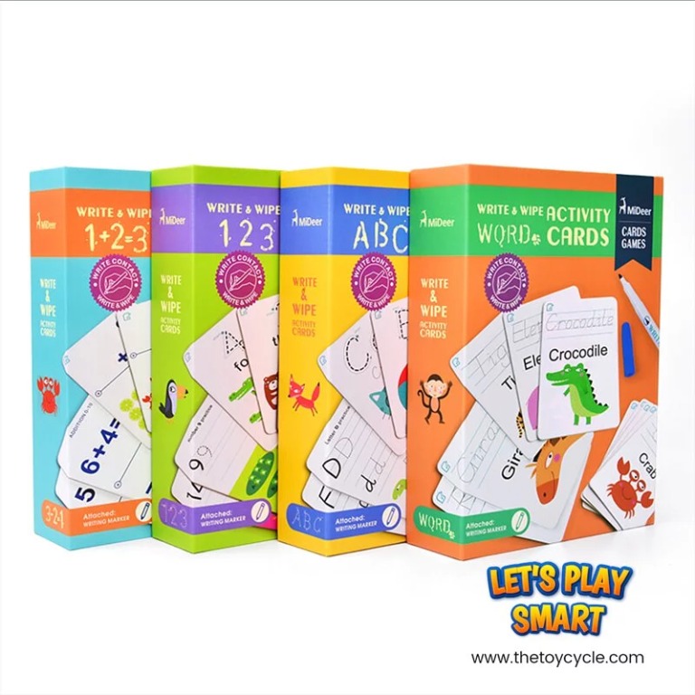 MiDeer - Write & Wipe - Activity Cards, Hobbies & Toys, Toys & Games on ...