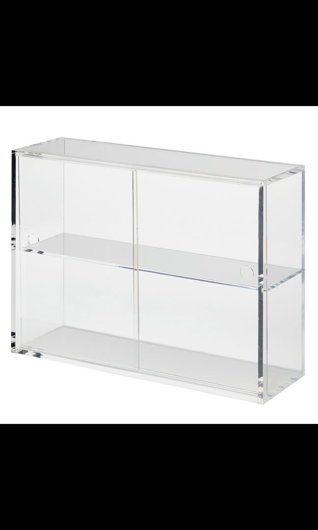 MUJI Acrylic Display Case with Sliding Doors, Furniture & Home Living ...