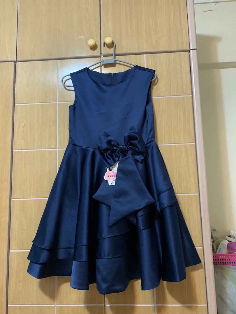 Navy Blue Short Frock Dress, Women's Fashion, Dresses & Sets, Evening ...
