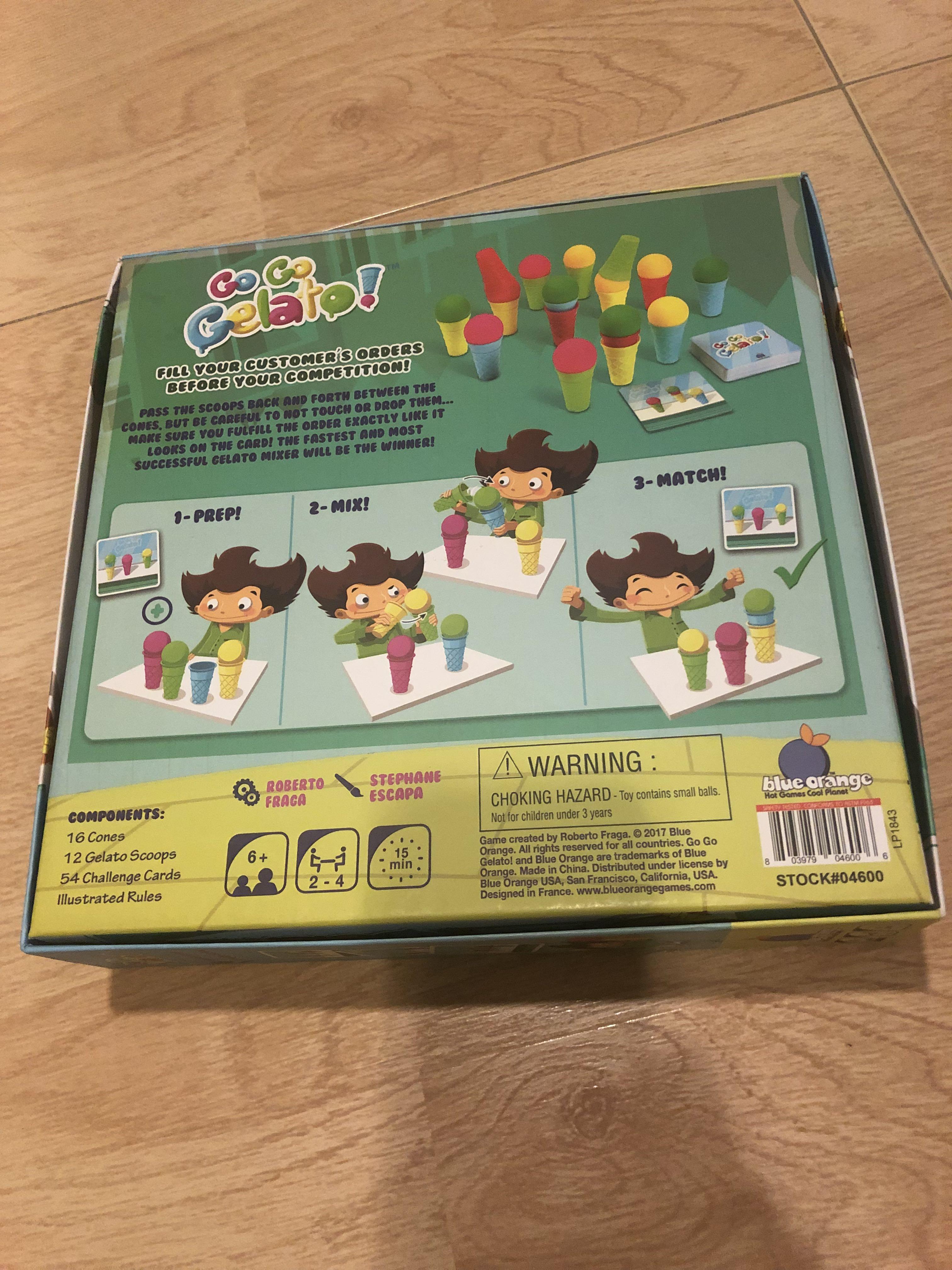 New - Go Go Gelato ice cream Logic Race Game for Kids, Hobbies & Toys ...