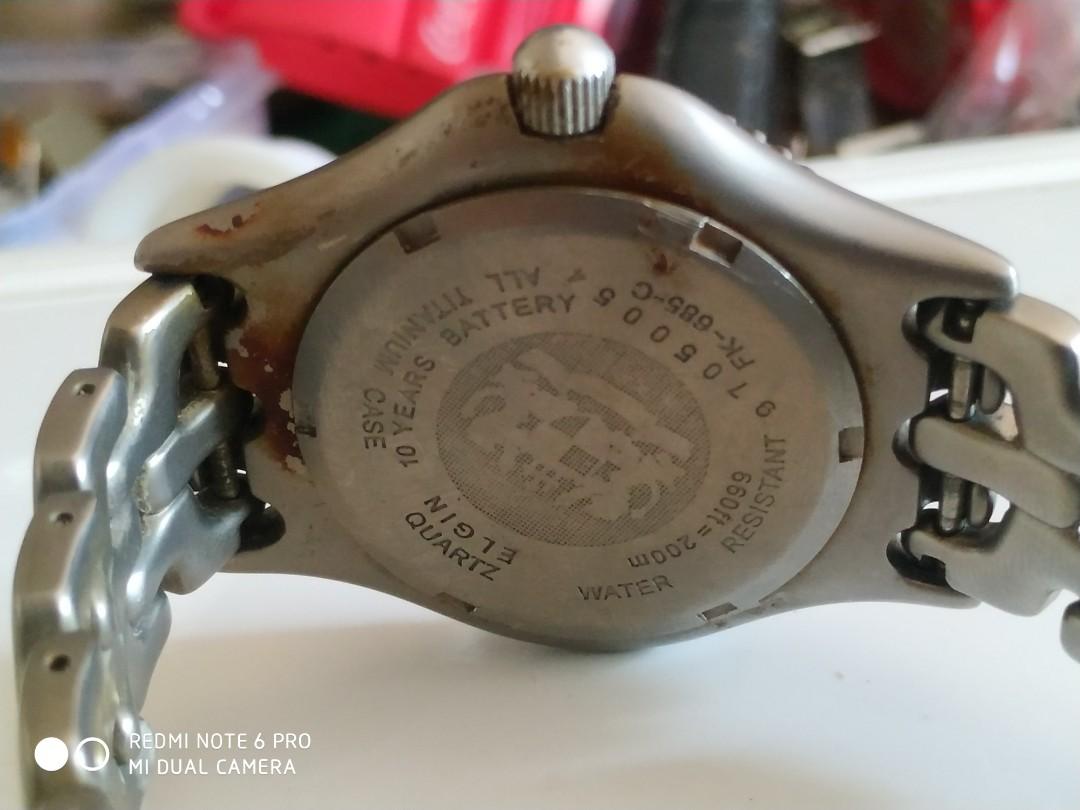 Original Elgin titanium watch, Men's Fashion, Watches & Accessories ...