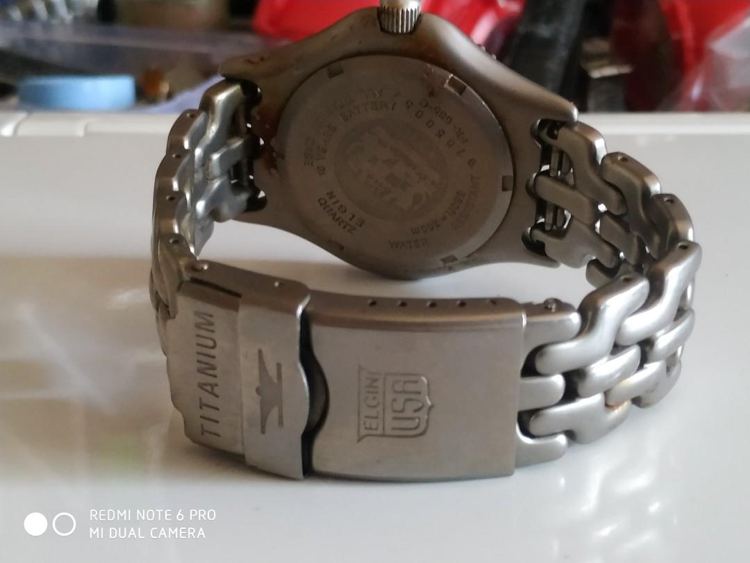 Original Elgin titanium watch, Men's Fashion, Watches & Accessories ...