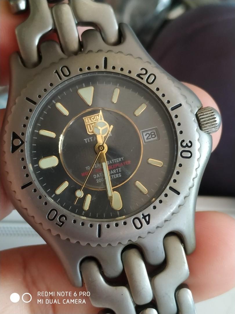 Original Elgin titanium watch, Men's Fashion, Watches & Accessories ...