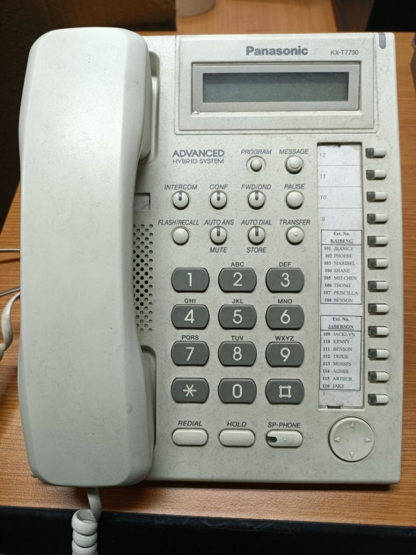 Panasonic Office Phone KX-T7730, TV & Home Appliances, Other Home ...
