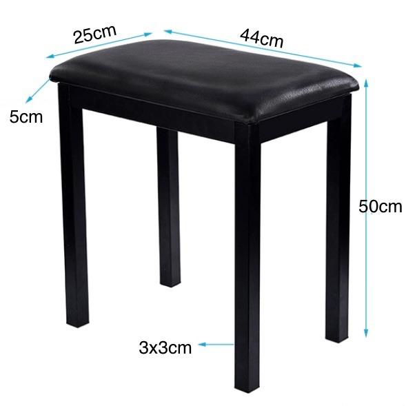 Premium Cushion Foldable Round Piano Stool Piano Bench Keyboard Stool ...