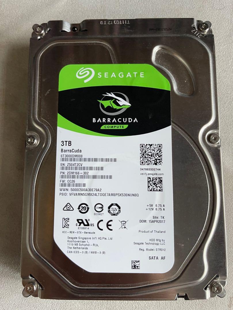 GREEN Seagate Barracuda 2Tb Hdd, Memory Size: 2000GB