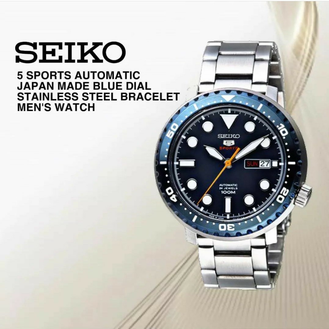 SEIKO 5 SPORTS AUTOMATIC BLUE DIAL (FREE DOORSTEP DELIVERY), Luxury ...