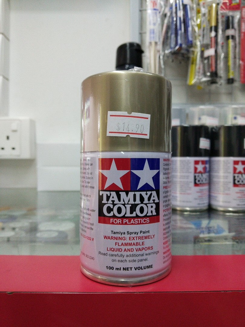 Tamiya TS-87 Titanium Gold Spray Paint For Plastic, Hobbies & Toys ...