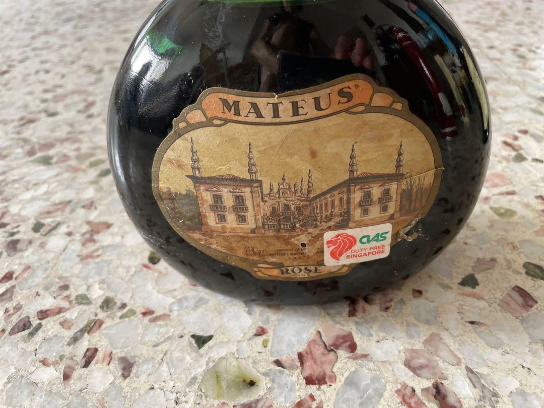 Vintage Mateus rose wine, Food & Drinks, Alcoholic Beverages on Carousell