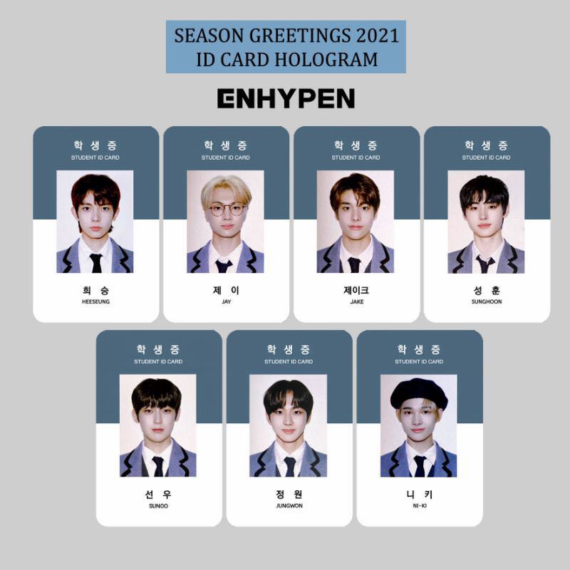 PO unofficial enhypen id photo, Hobbies & Toys, Memorabilia ...