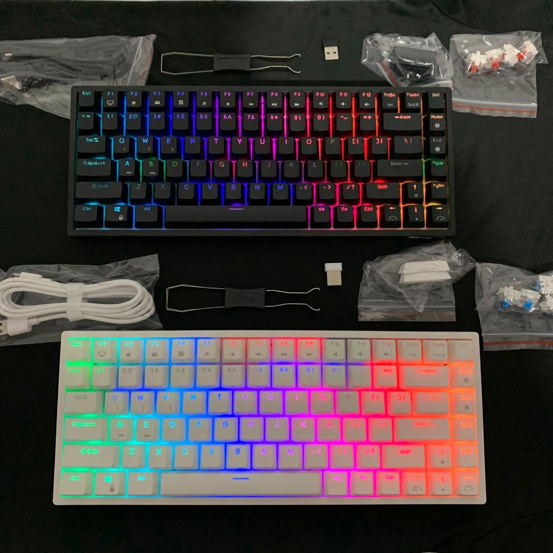 2021 Royal Kludge 84 keys RGB hotswappable keyboard 3 modes (Rk84 ...