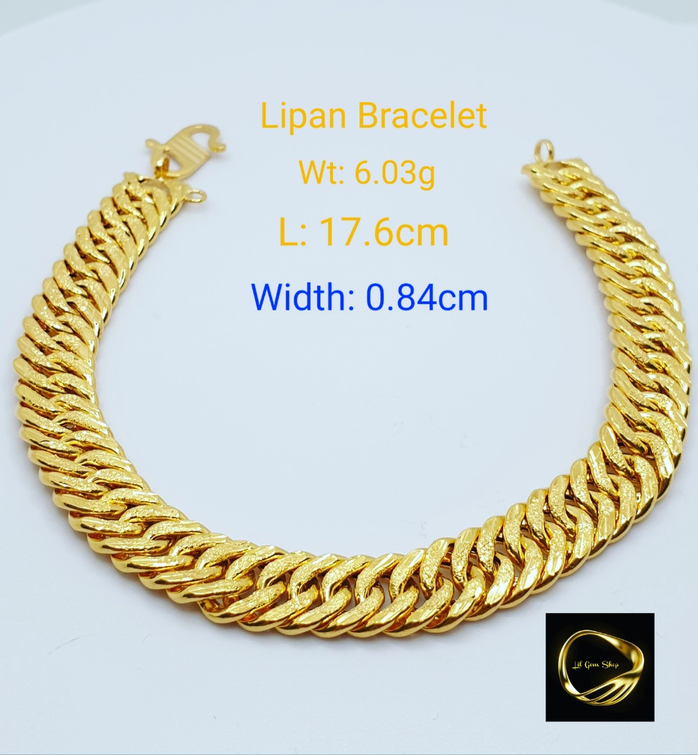 916 Gold Lipan Bracelet, Women's Fashion, Jewelry & Organisers ...
