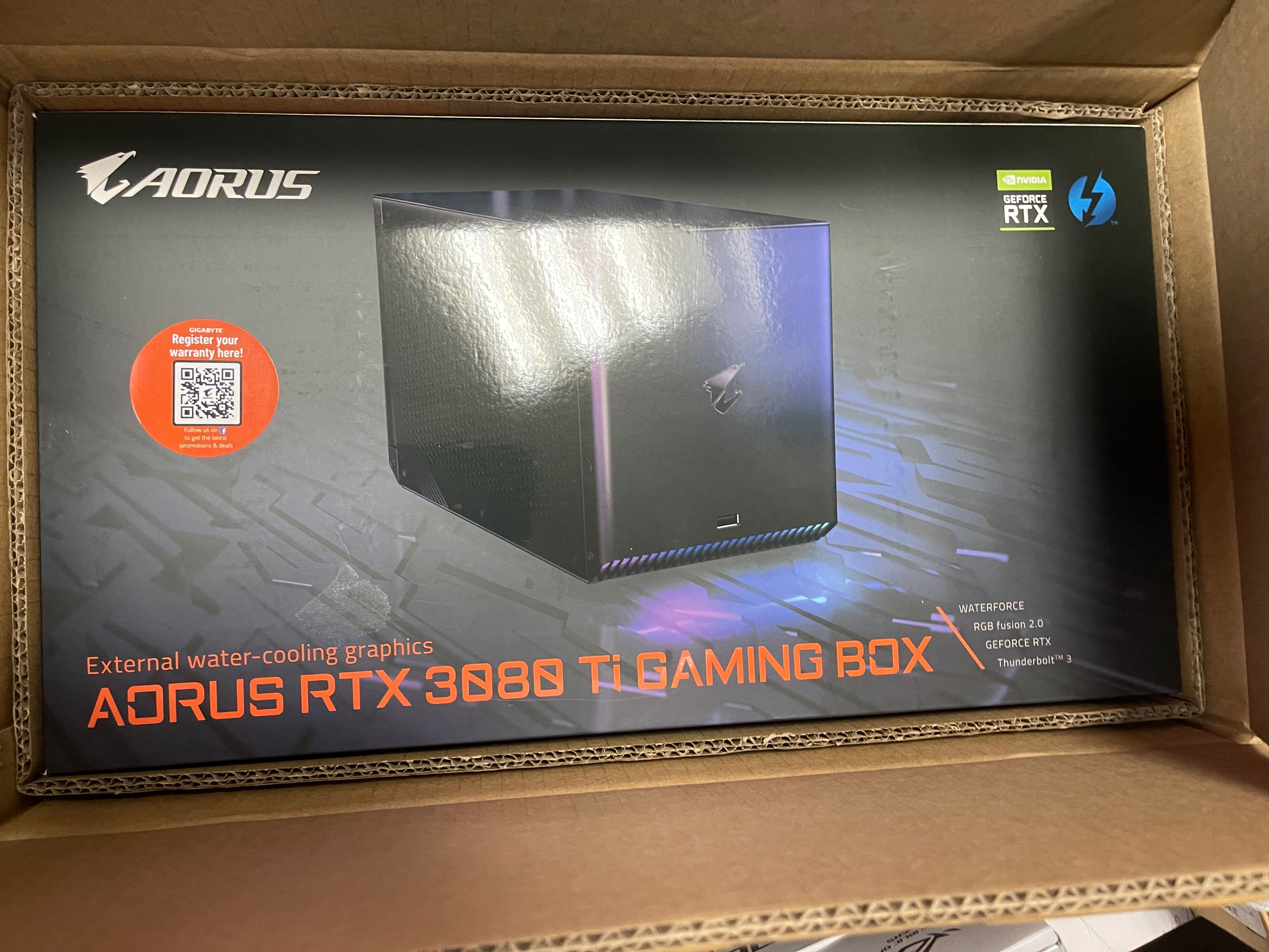 Aorus 3080 ti gaming box V1, Computers & Tech, Parts & Accessories ...