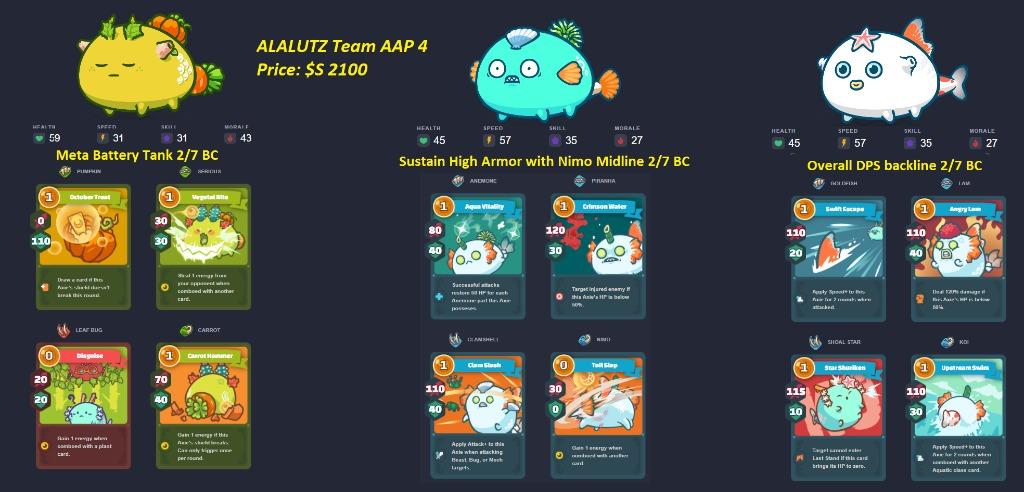 Axie Infinity Team AAP, Video Gaming, Gaming Accessories, In-Game Products on Carousell