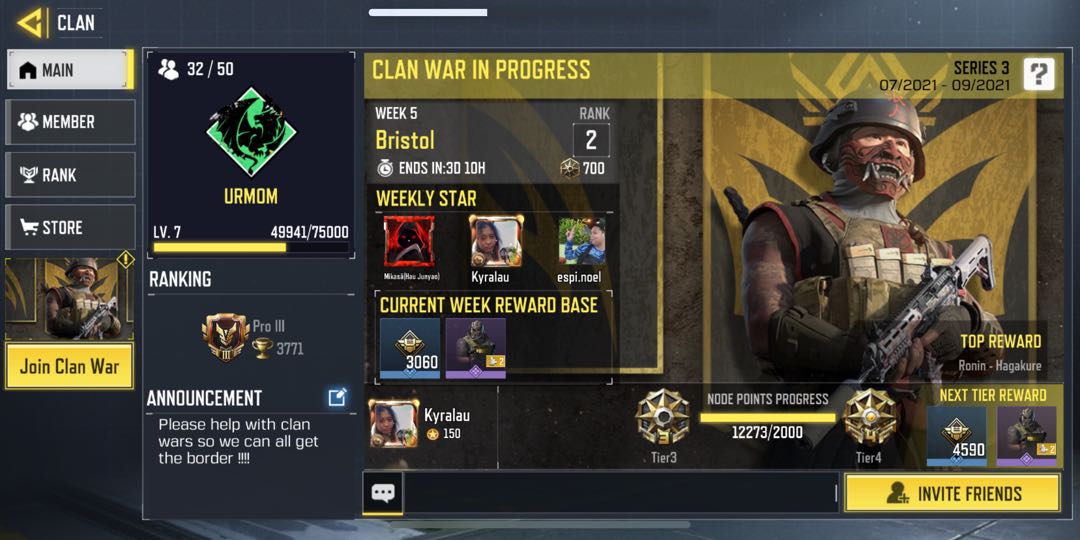 CODM CLAN, Video Gaming, Gaming Accessories, In-Game Products on Carousell