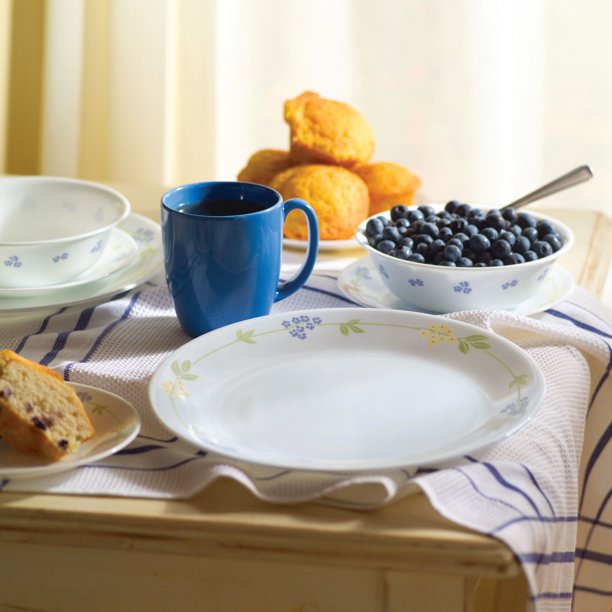 Corelle Livingware Secret Garden 16-Piece Dinnerware Set, Service for 4 ...