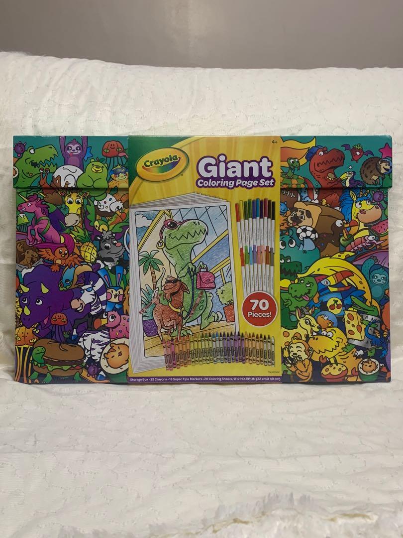 Crayola Giant Coloring Page Set, Hobbies & Toys, Stationary & Craft ...