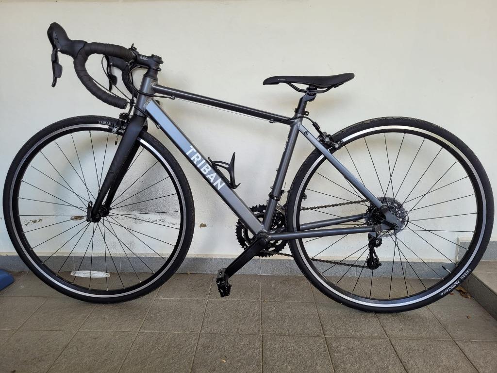 Decathlon Triban RC 120 Road Bike 8sp - Grey, Sports Equipment, Bicycles & Parts, Bicycles on ...