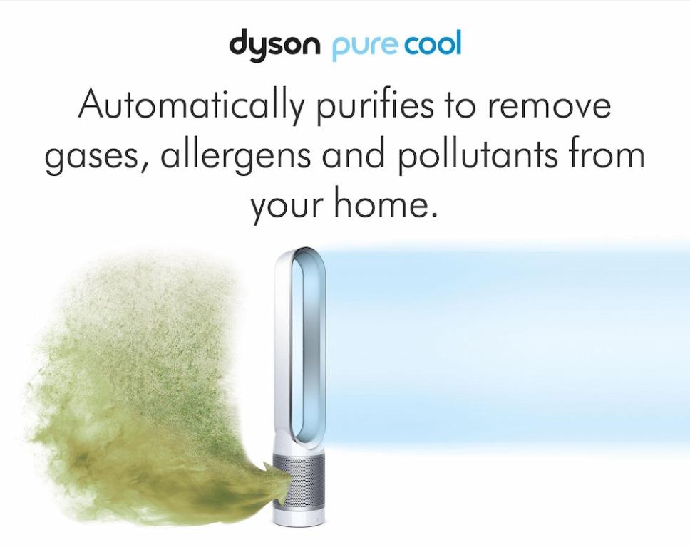 Dyson TP00 Pure Cool Air Purifier with TP00 Filter- White/ Silver, TV ...