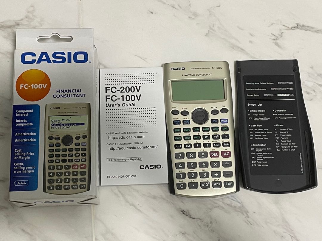 Financial calculator for RES exam, Computers & Tech, Office & Business ...