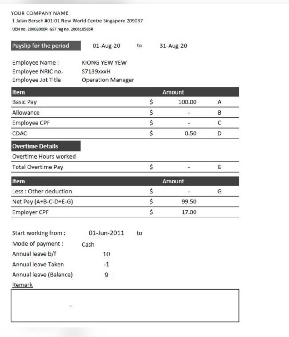 Free automated salary calculator and Payslip , Business Services, Admin ...