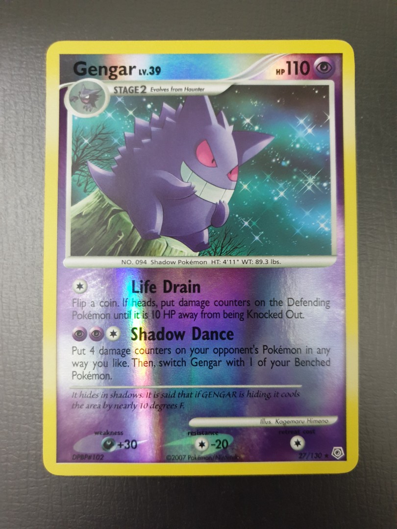 Gengar - 27/130 Pokemon Diamond & Pearl, Hobbies & Toys, Toys & Games ...