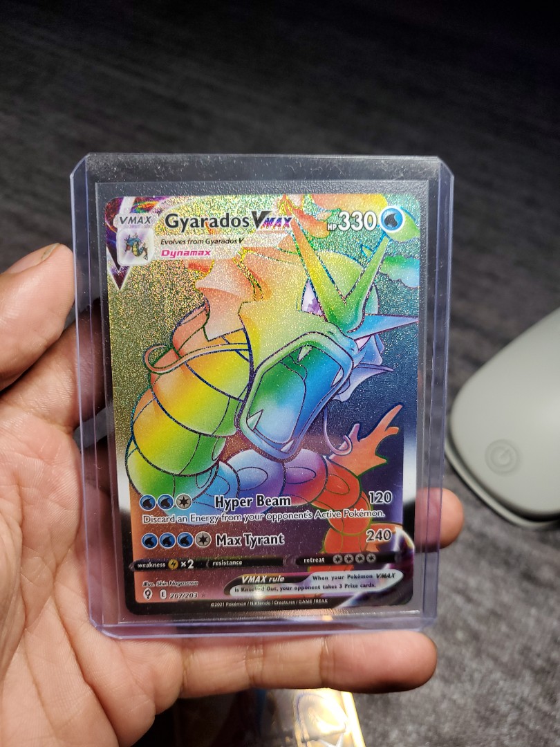 Gyarados Vmax Rainbow Rare Pokemon Card, Hobbies & Toys, Toys & Games ...