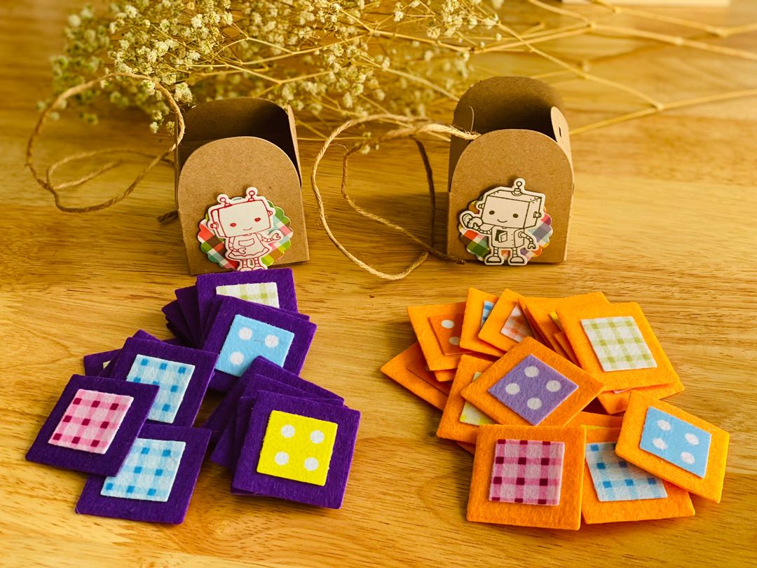 Handcrafted Memory Game in a Box in a variety of colors, Hobbies & Toys ...