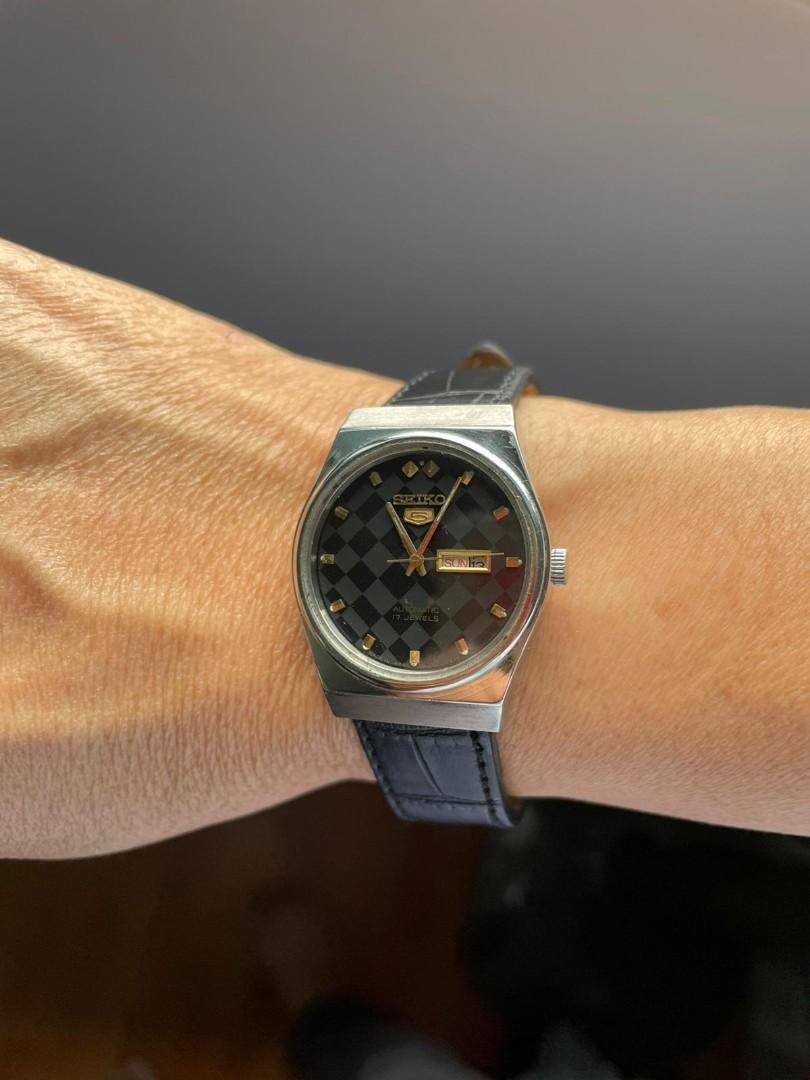 Rare Vintage Seiko 5 Checkers Face Automatic watch, Men's Fashion ...